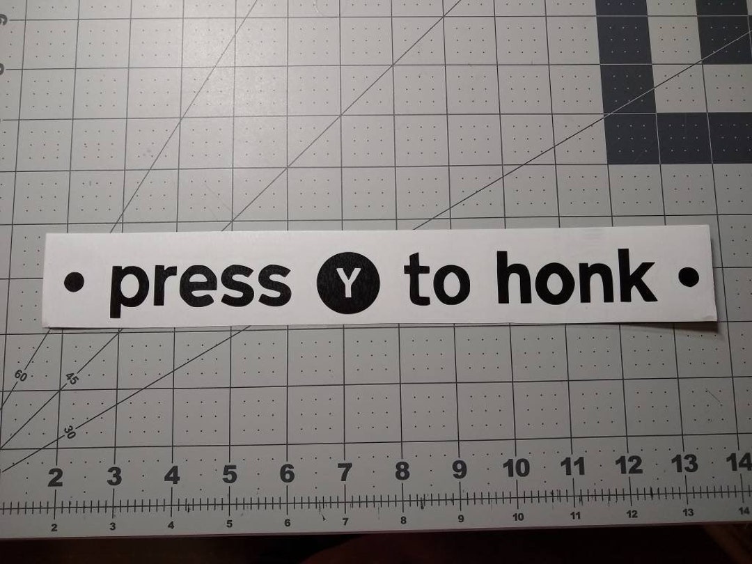 Press Y to Honk Goose Game Vinyl Sticker. Great for Cars, Laptops ...