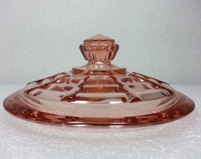 Pink Depression Glass Replacement Lid - Etsy