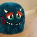 Crochet Monster Pouf /pouffe / Ottoman / Toy Pattern. Easy Instructions ...