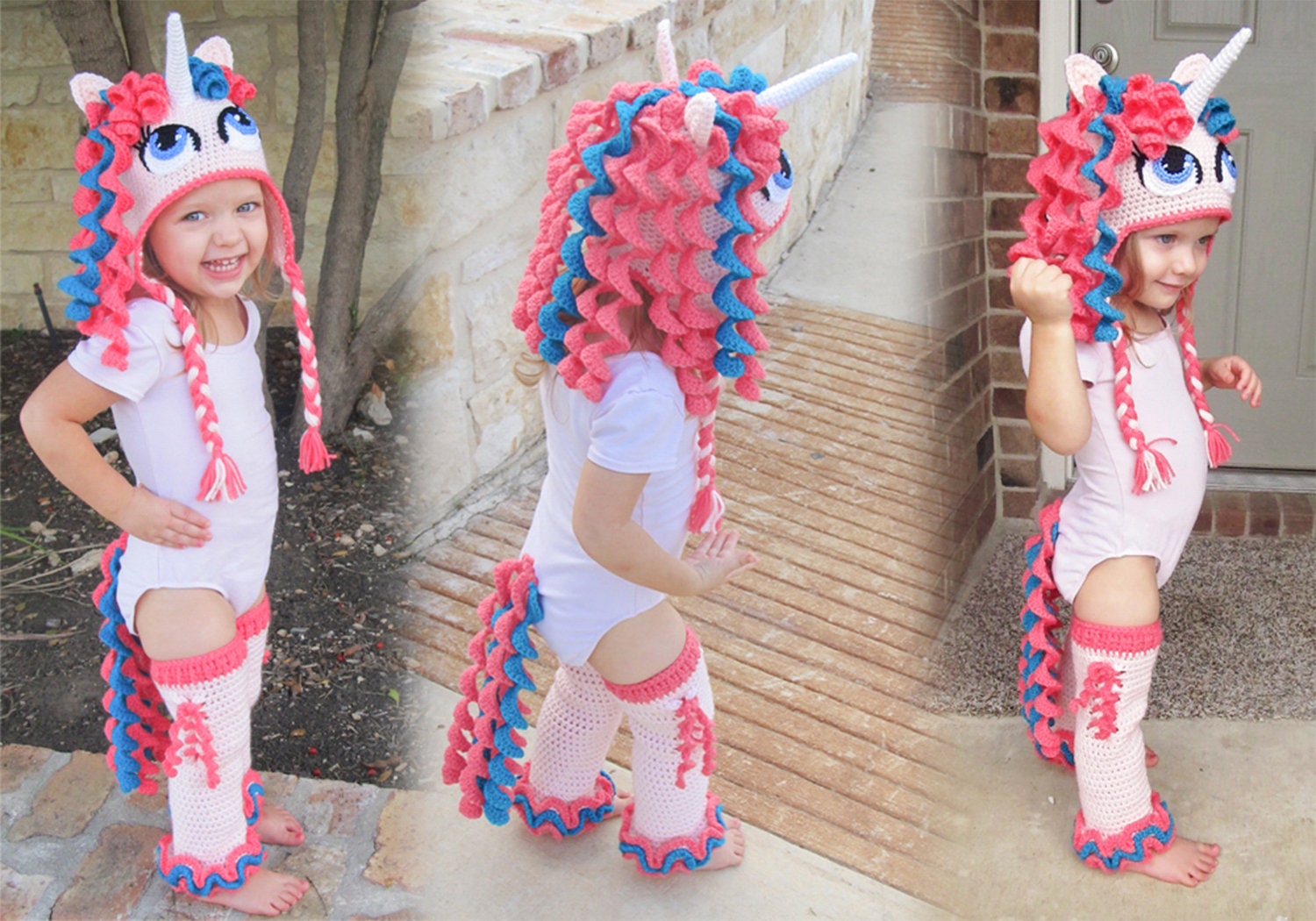 Crochet Unicorn Costume Pattern Pack. Easy Instructions for | Etsy