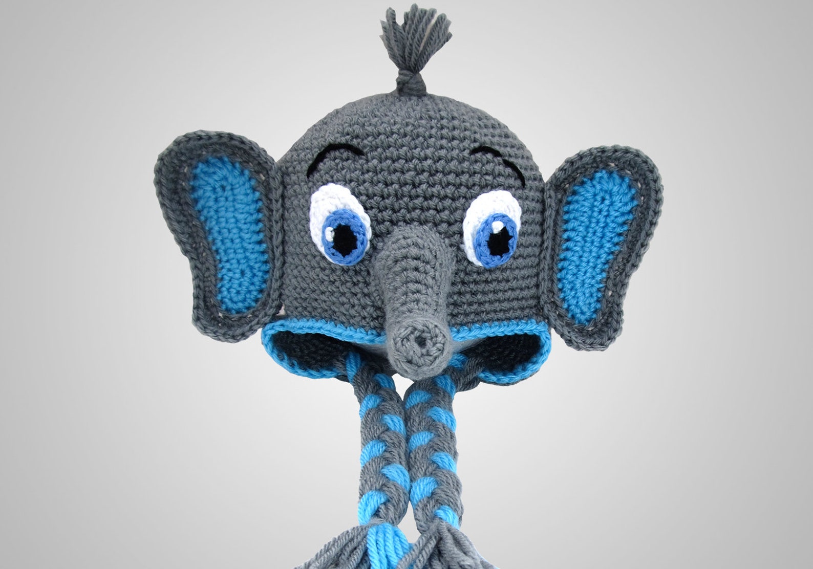 Crochet Elephant Hat Pattern. Easy Instructions for Boy & Girl | Etsy