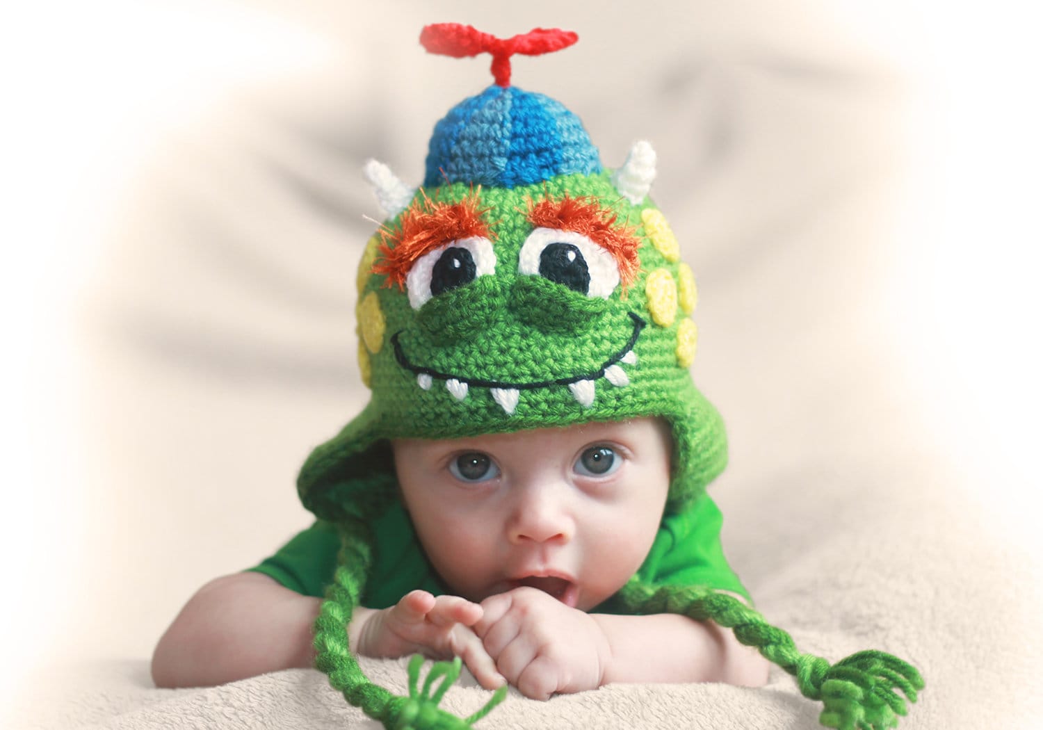 Crochet Monster Hat Pattern. Easy Instructions for Unique | Etsy