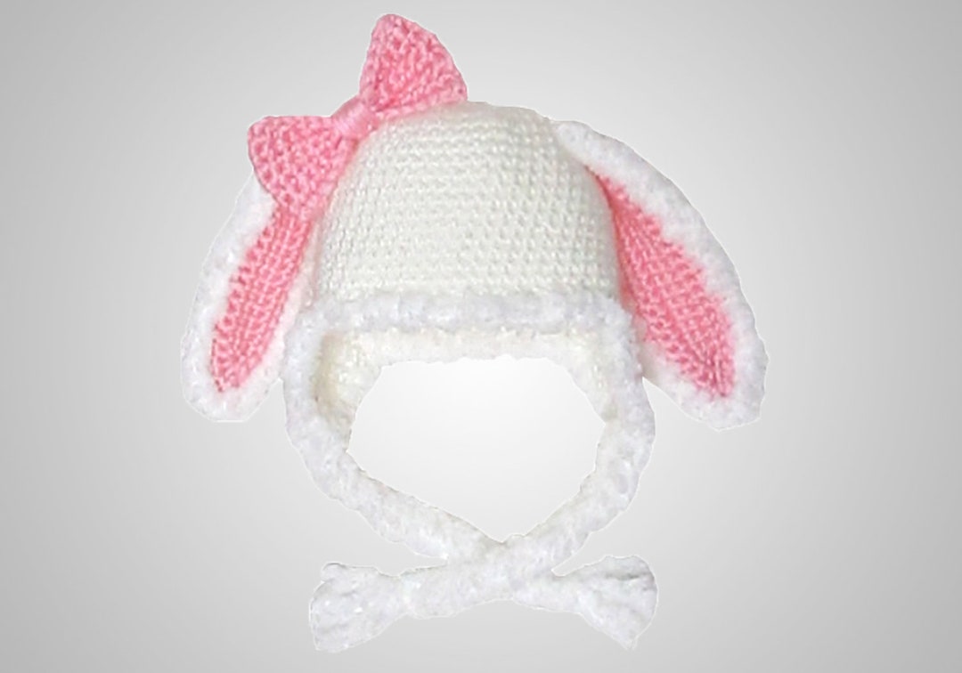 Crochet Bunny Hat Pattern. Easy Instructions for Cute Boy & Girl Furry ...