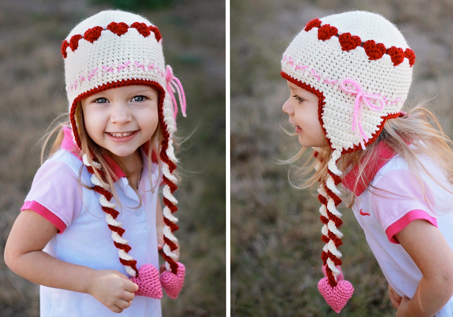 Crochet Sweetheart Hat Pattern. Easy Instructions for Cute - Etsy