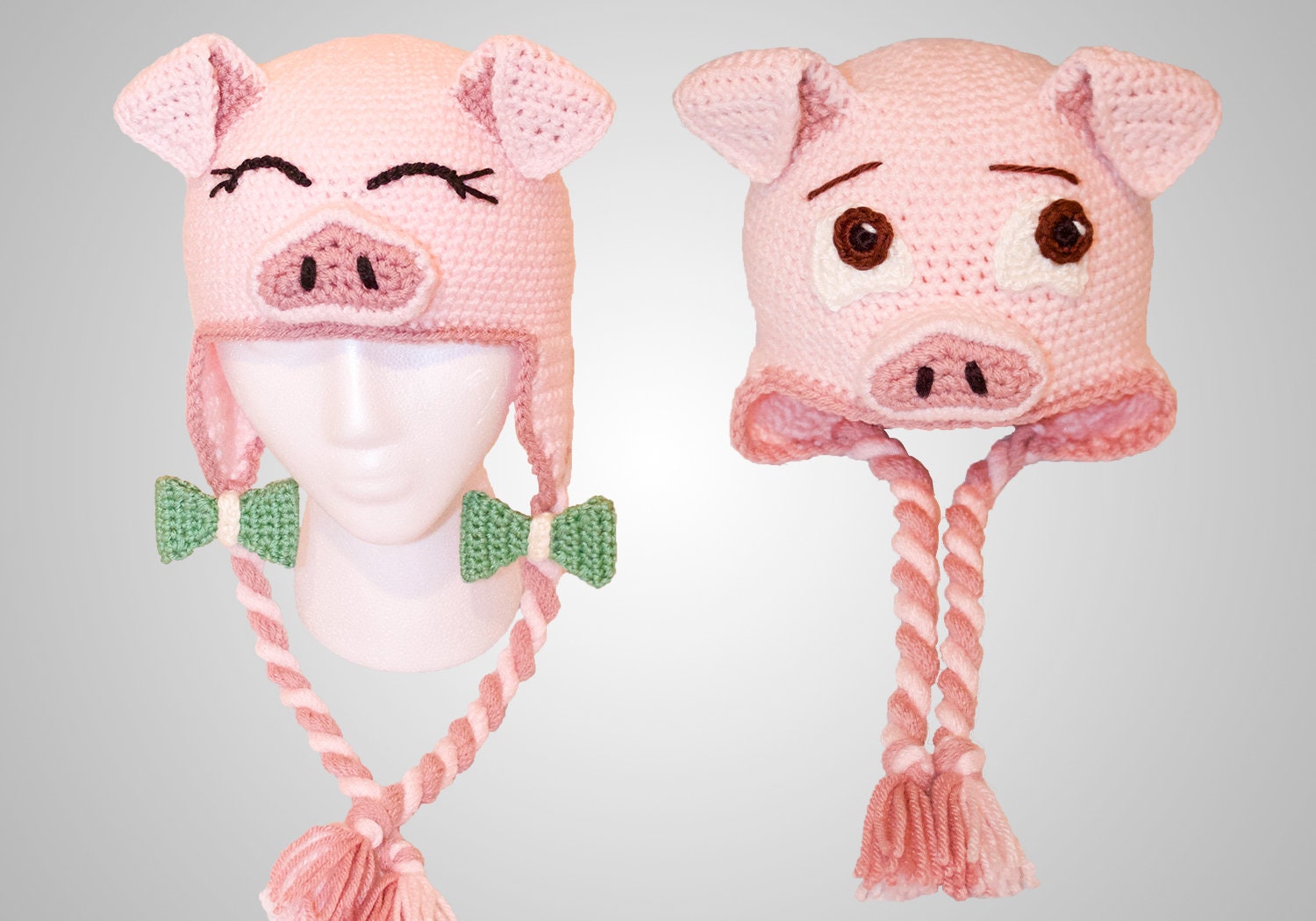 Crochet Pig Hat Pattern. Easy Instructions for the Perfect - Etsy