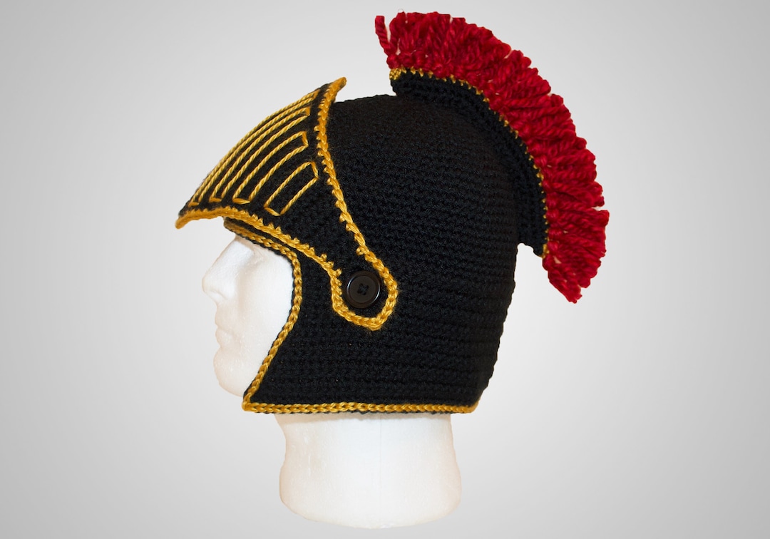 Crochet Knight Helmet Pattern. Easy Downloadable Instructions for Cool ...