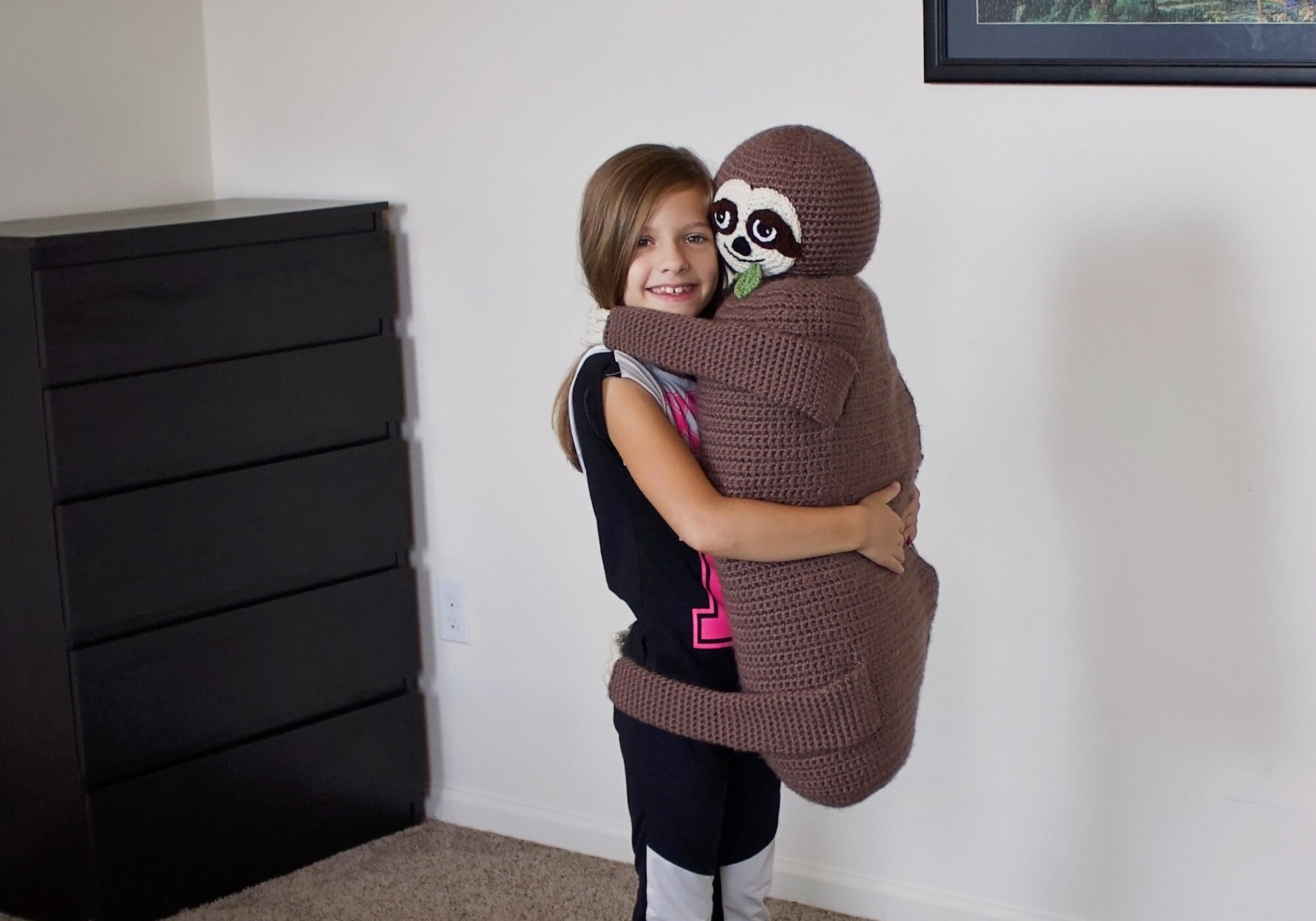 Crochet Sloth Body Pillow/giant Stuffed Toy Pattern. Easy & | Etsy