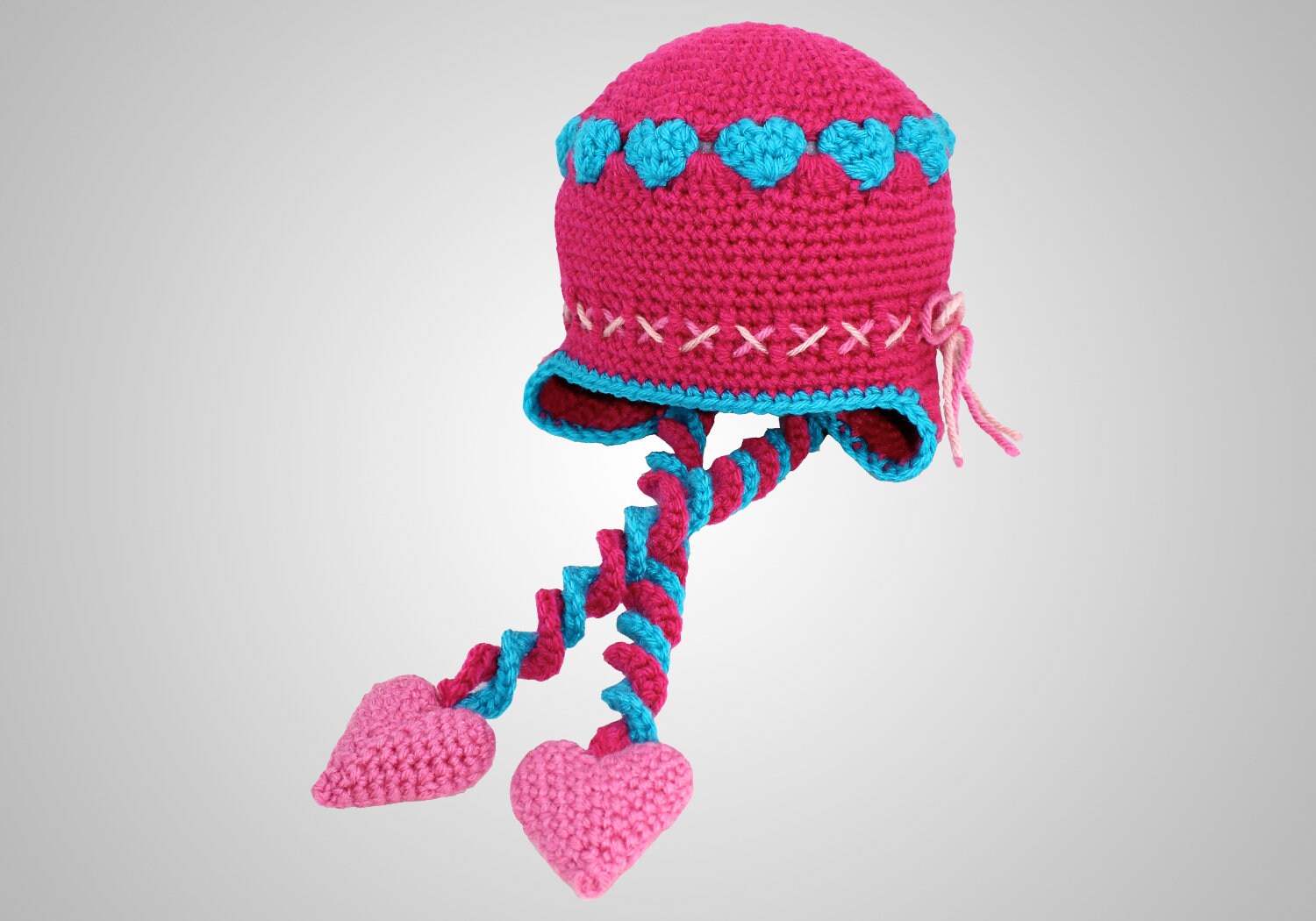 Crochet Sweetheart Hat Pattern. Easy Instructions for Cute - Etsy