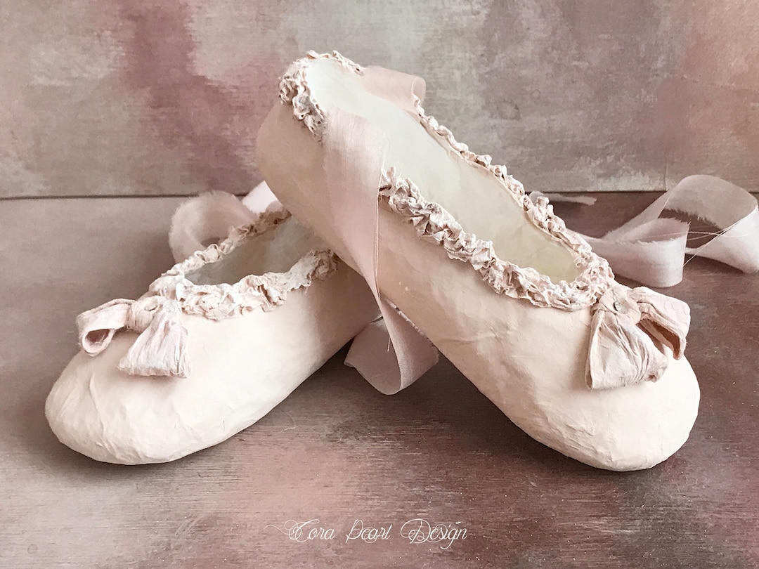 Paper Ballet Shoes Ballerina Sculpture Children's Size - Etsy