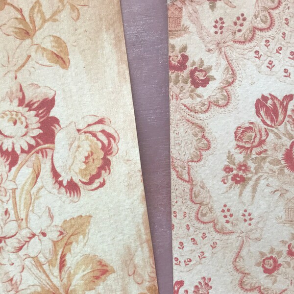 Red Toile Paper - Etsy