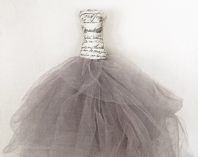 Fairytale Cinderella Paper Dress Grey Tulle Paper Dress Etsy