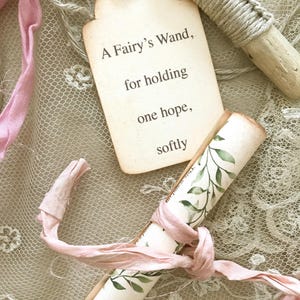 Driftwood Fairy Wish Wand With Silk Ribbons, Keepsake Magic Wand ...