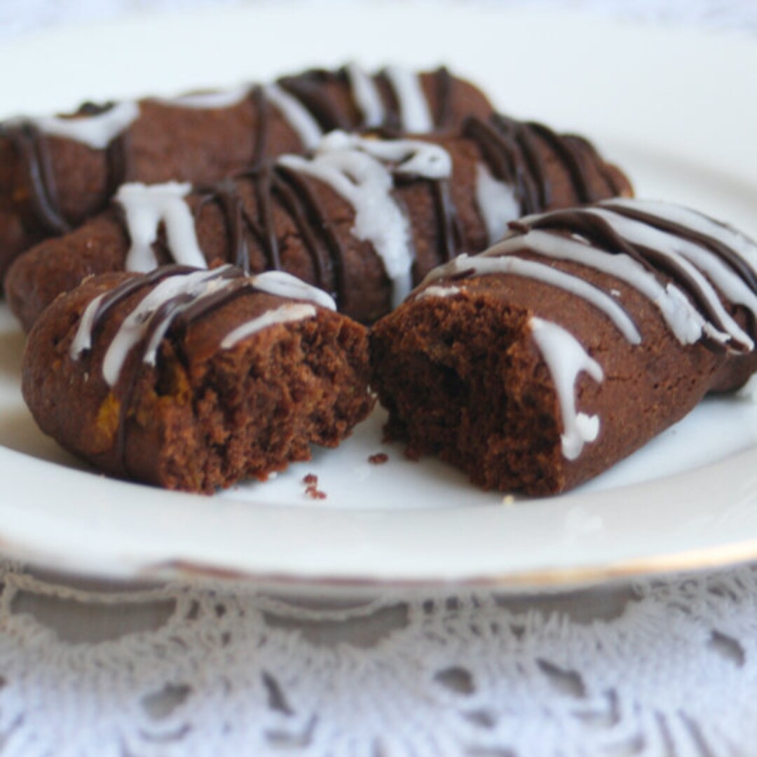 Chocolate Cocoa Logs With Lemon and Dark Chocolate Drizzle - (TWO DOZEN ...