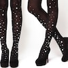 Party Tights! Silver Montreal Metallic Tights With Glossy Circle ...