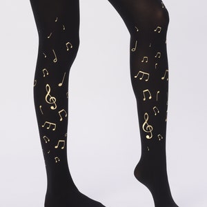Music Note Tights, Gift for Musicians, S-4XL Plus Sizes - Etsy
