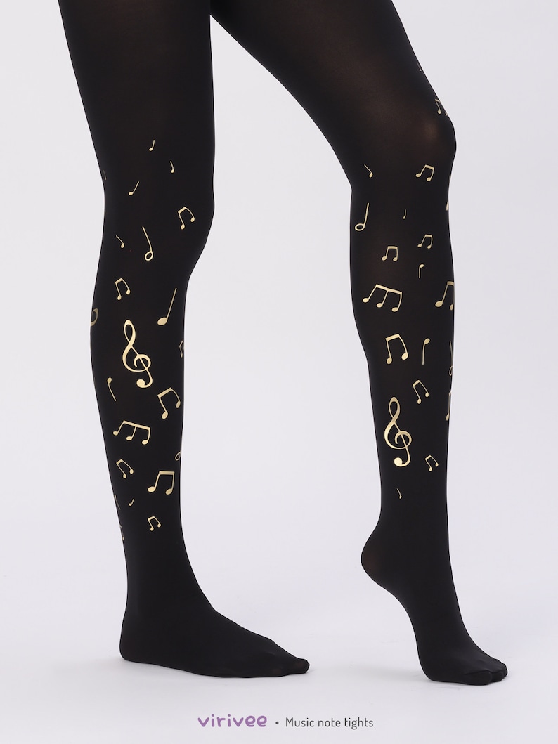Music Note Tights, Gift for Musicians, S-4XL Plus Sizes - Etsy