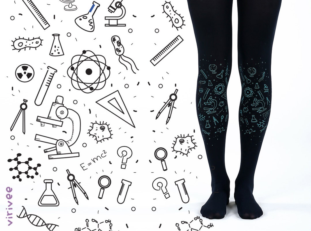 Science Tights Dark, Perfect Graduation Gift, Mathematics, Biology Gift ...