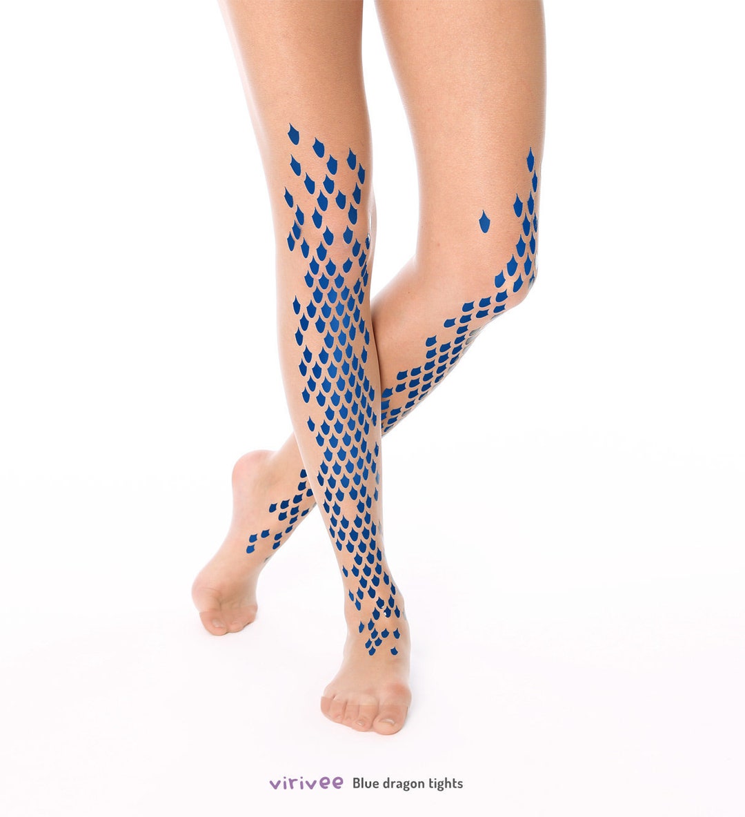 Blue Dragon Tights, Cosplay Costume Outfit, Gothic Fashion - Etsy