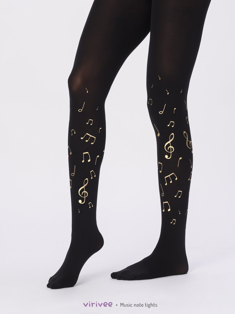Music Note Tights Gift for Musicians S-4XL Plus Sizes - Etsy
