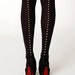Gold Patterned Tights for Women / Tights With Square Pattern / Gold ...
