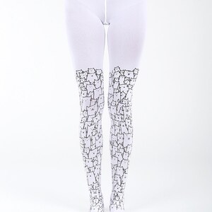 Cat Tights / Hand Drawn Cat Pattern / Gift for Cat Lovers / Gift for ...