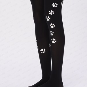 Paw Print Tights, Gift for Cat and Dog Lovers - Etsy