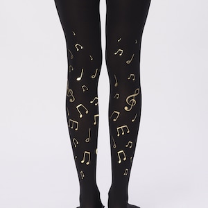 Music Note Tights, Gift for Musicians, S-4XL Plus Sizes - Etsy