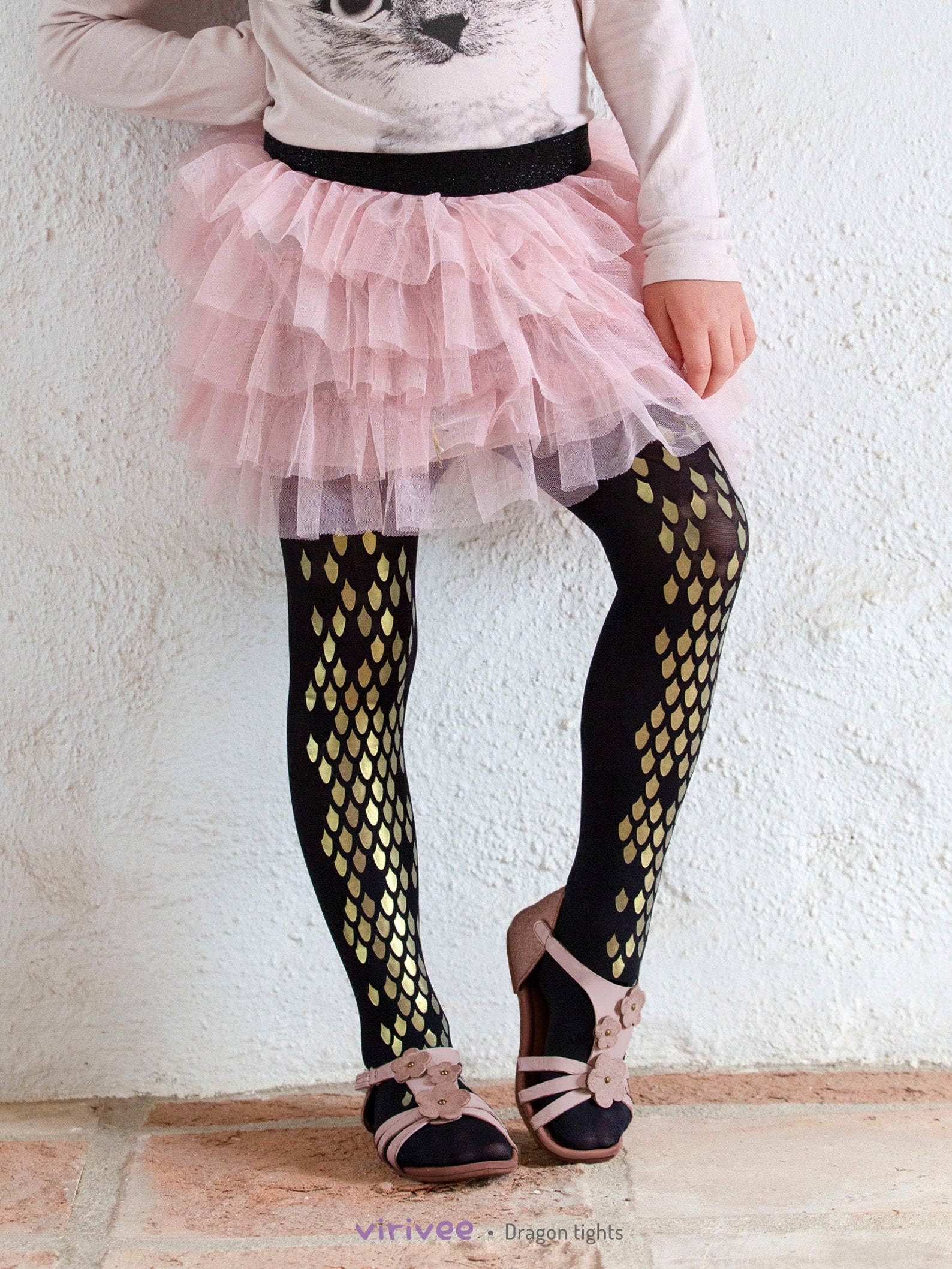 Dragon Tights for Girls - Etsy