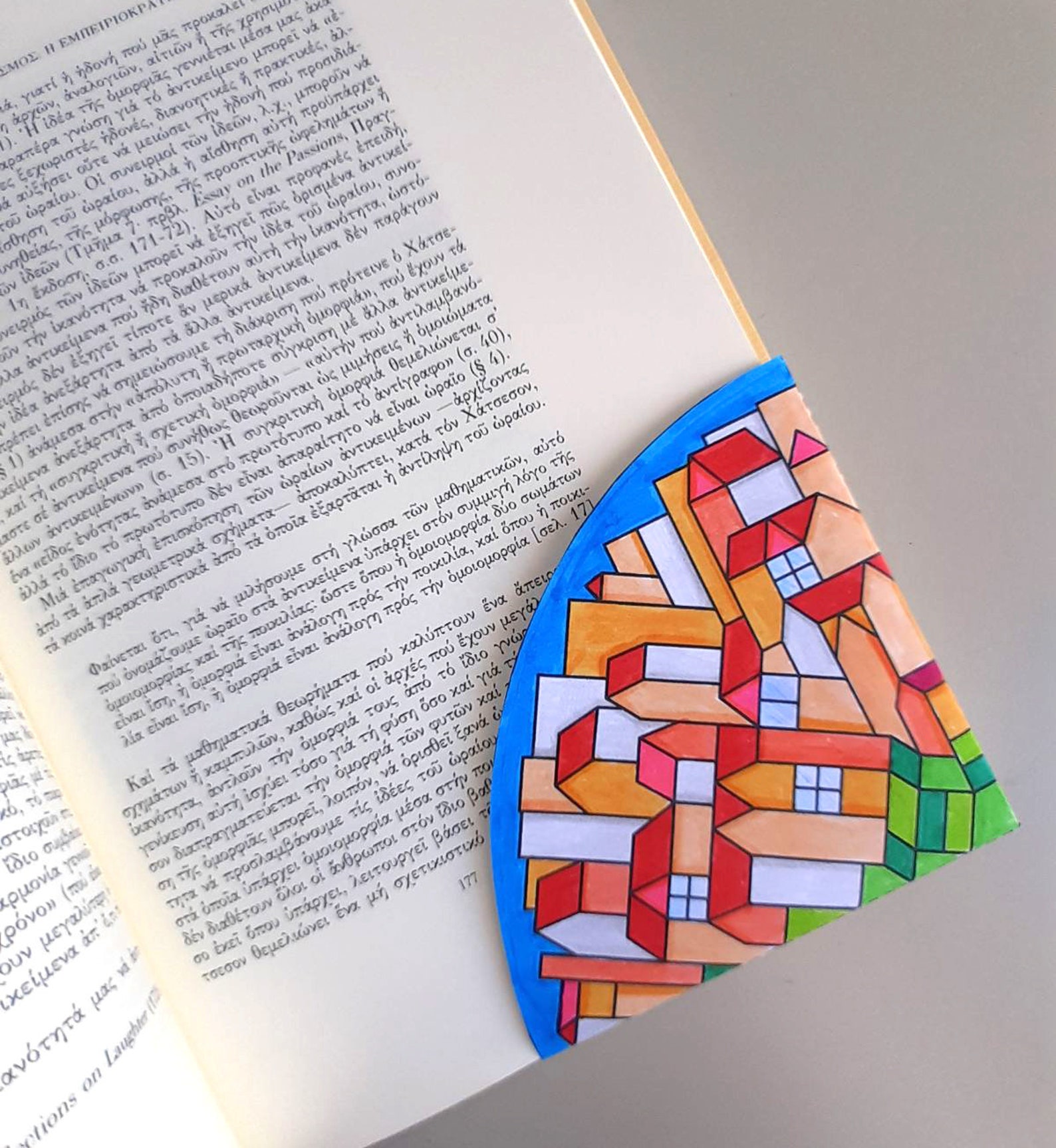 Coloring Bookmarks to Place at Page's Corners Round - Etsy