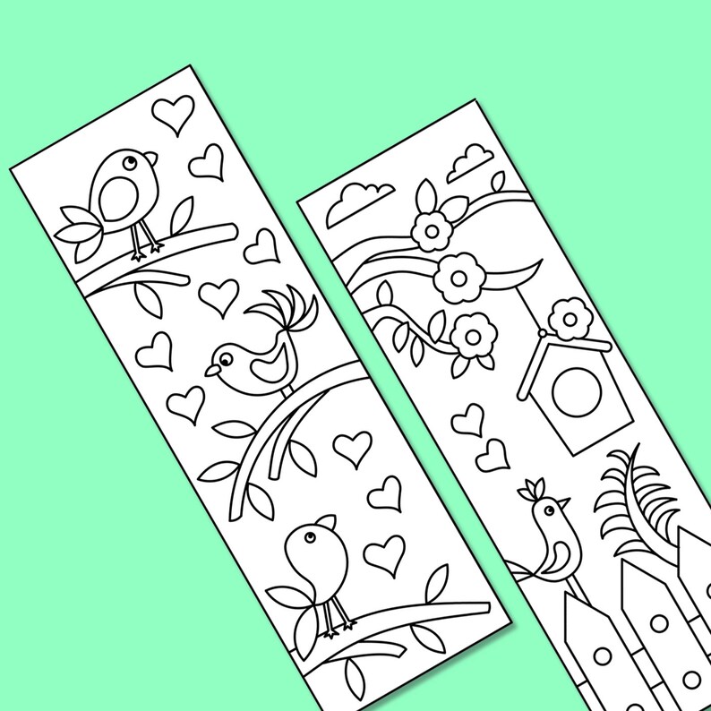Coloring Bookmarks, Printable Coloring Pages for Kids and Adults ...