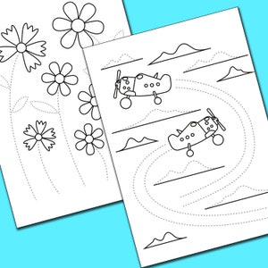 Pencil Control for Preschool, Tracing and Coloring Book, Fine Motor ...