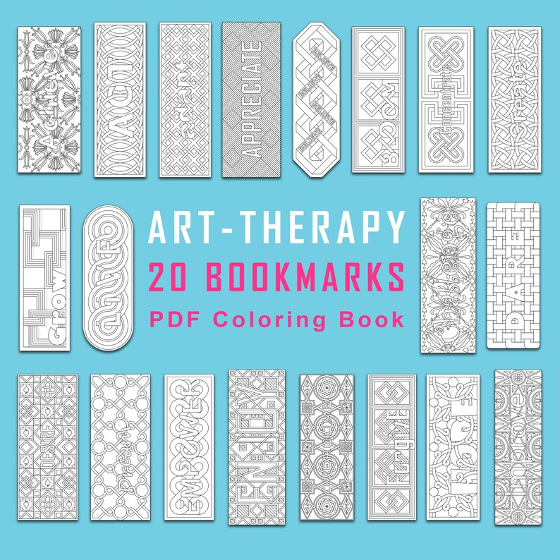 Affirmation Coloring Bookmarks, 20 Printables, Manifestation Coloring ...