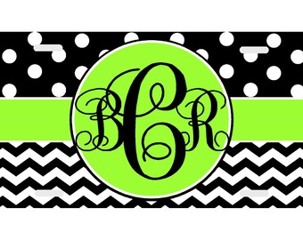 Lime Green Chevron - Etsy