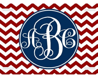 Chevron Car Tag | Etsy