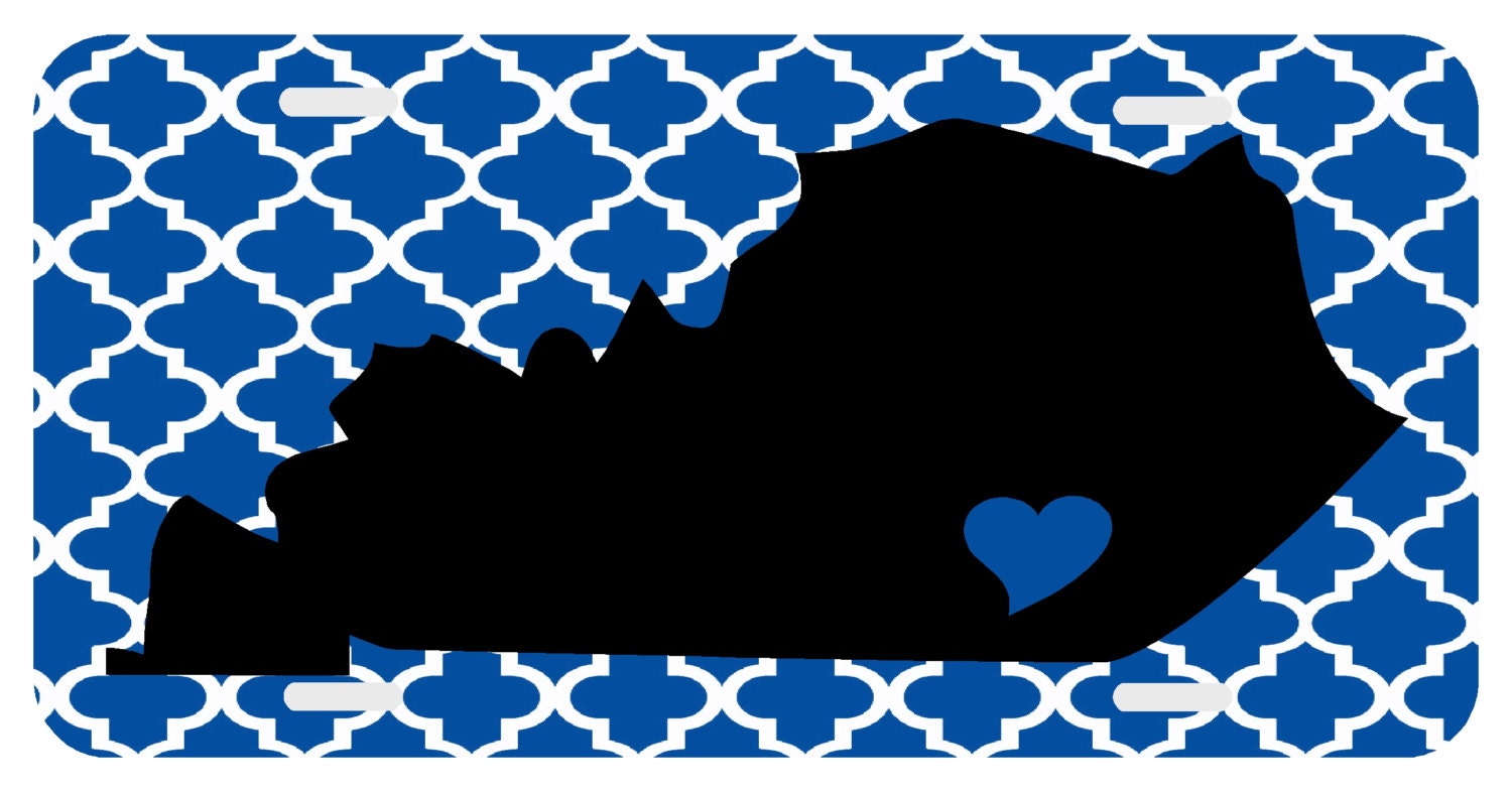 Personalized License Plate State Shape Monogrammed Auto | Etsy