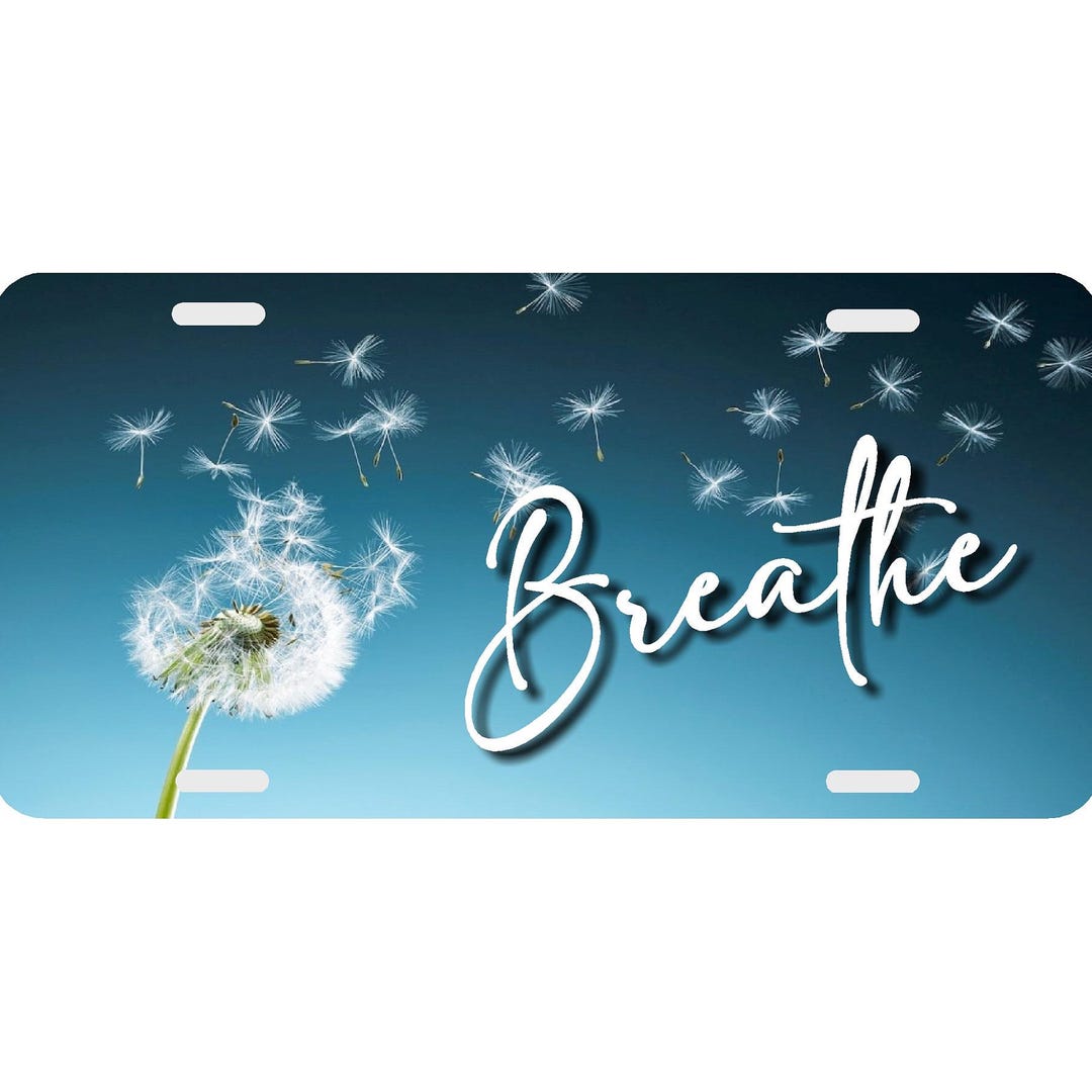 Dandelion Personalized License Plate Monogrammed License Plate Auto Car ...