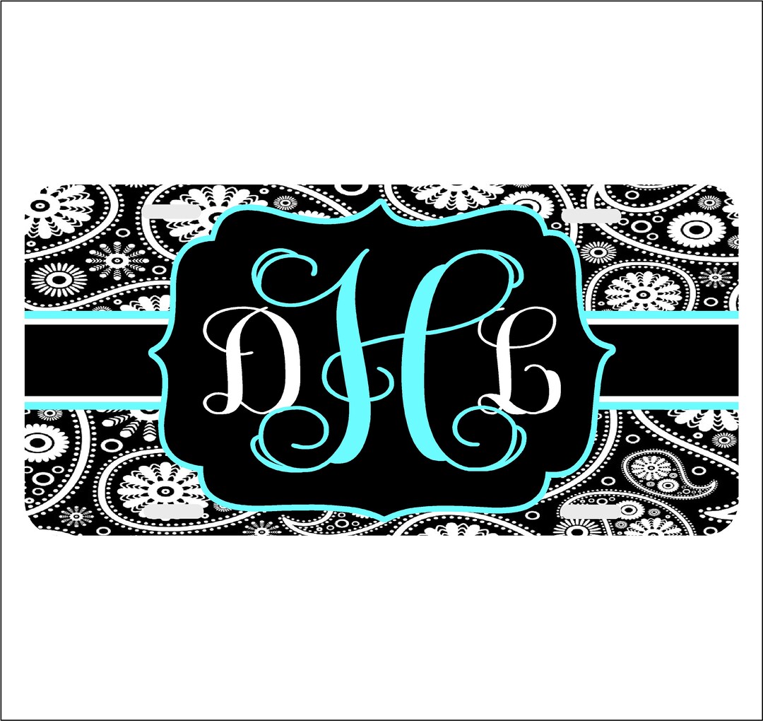 Personalized License Plate, Monogrammed License Plate, Auto Tag, Car ...