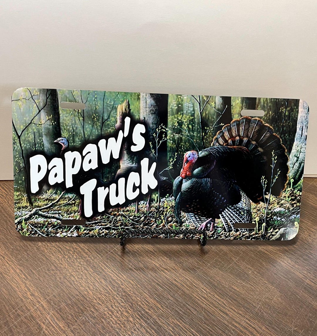 Turkey License Plate Personalized Auto Car Tag Hunting - Etsy