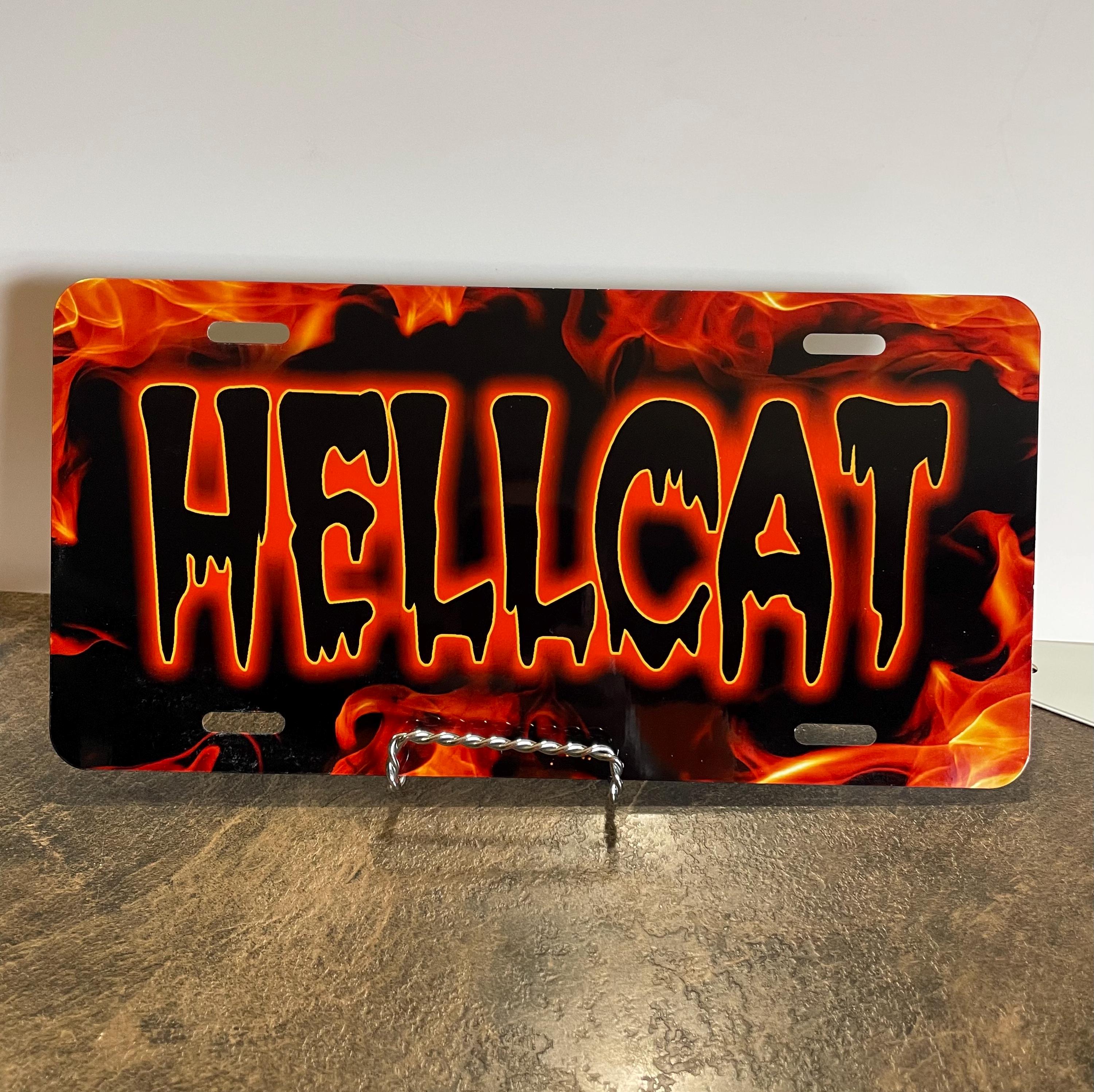 Flames Personalized License Plate Orange Fire Black Auto Car Tag ...