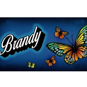Butterfly License Plate Pink Personalized Monogrammed Car Auto Tag ...