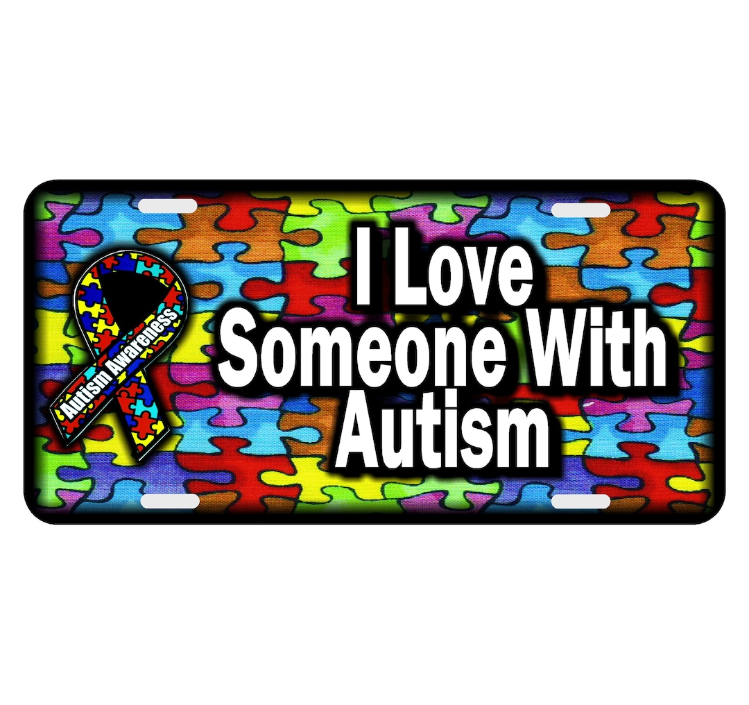 Personalized Monogrammed License Plate Autism - Etsy