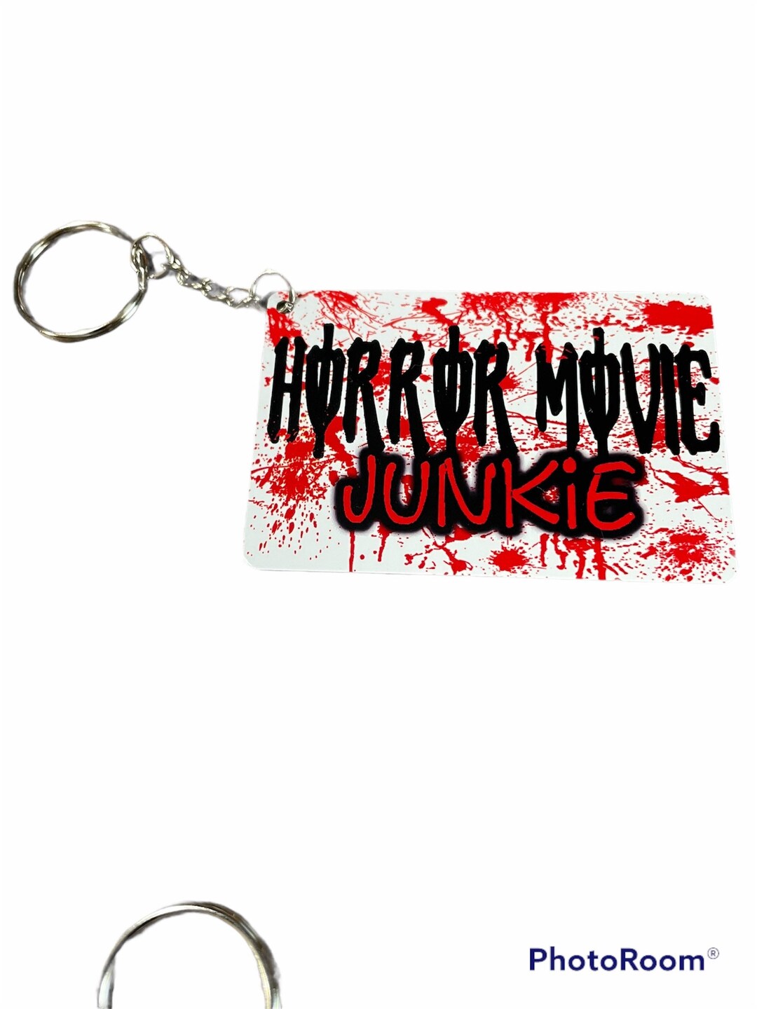 Blood Spatter Horror Halloween Key Chain 2" X 3" Crime Scene Bloody ...