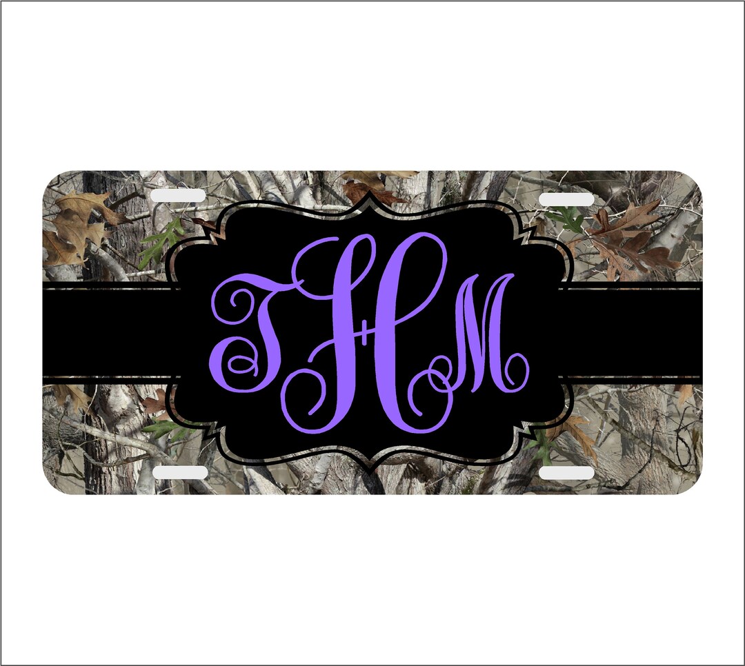 Camouflage License Plate Camo Car Auto Tag Custom Monogrammed ...