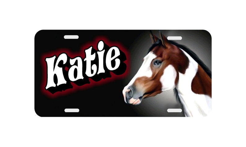 Painted Horse License Plate Personalized Monogrammed Car Auto Tag ...