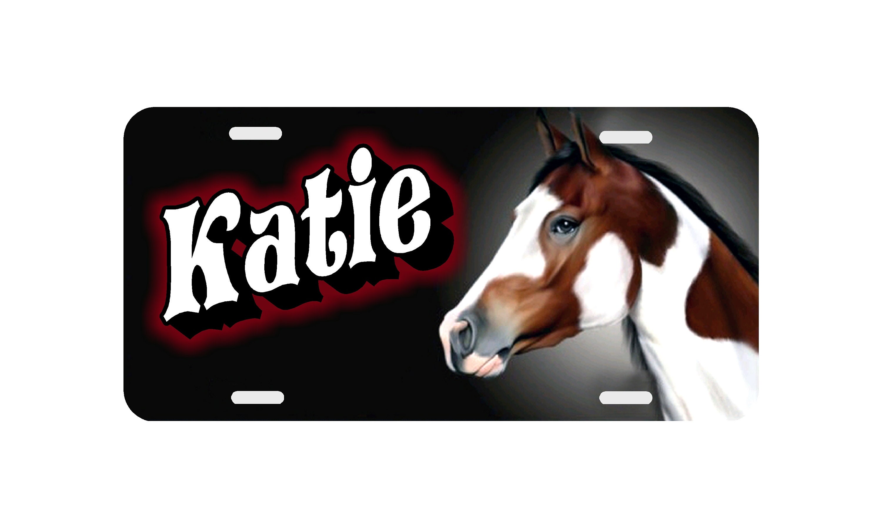 Painted Horse License Plate Personalized Monogrammed Car Auto Tag ...