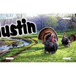Turkey License Plate Personalized Auto Car Tag Hunting - Etsy