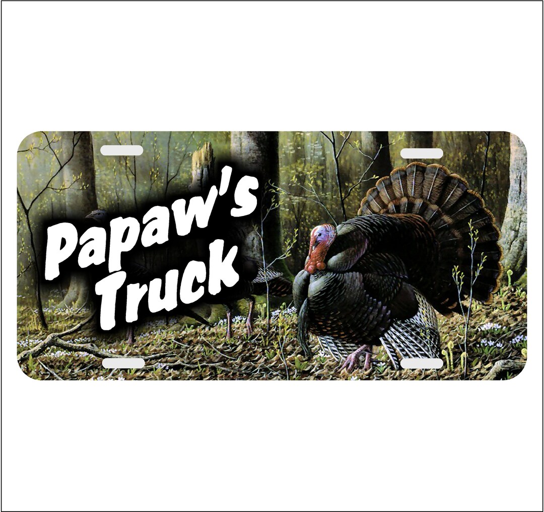 Turkey License Plate Personalized Auto Car Tag Hunting - Etsy
