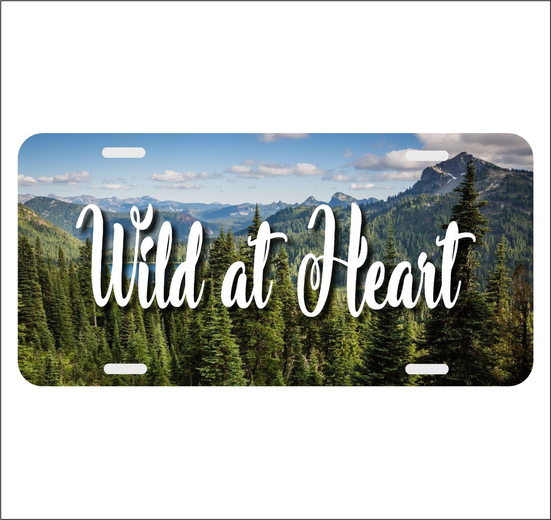 Mountains License Plate Personalized Adventure Custom Auto Car Tag - Etsy