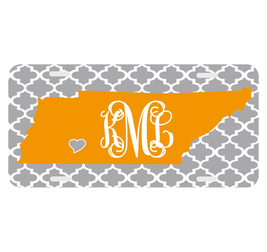 Personalized License Plate, State Shape, Monogrammed, Auto Tag, Car Tag ...