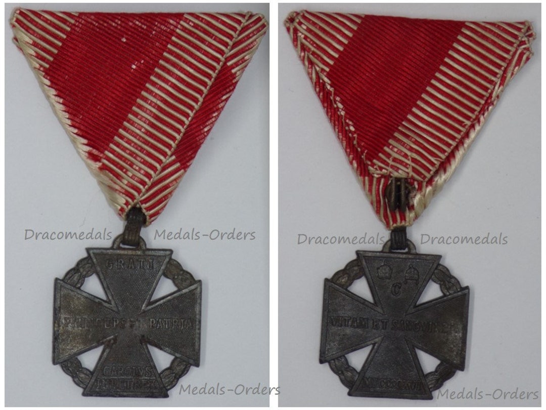 Austria Hungary WW1 Kaiser Karl Cross of Troops Medal 1914 - Etsy